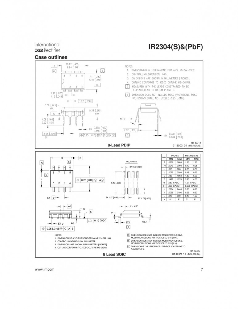 IR2304STRPBF datasheet page 7