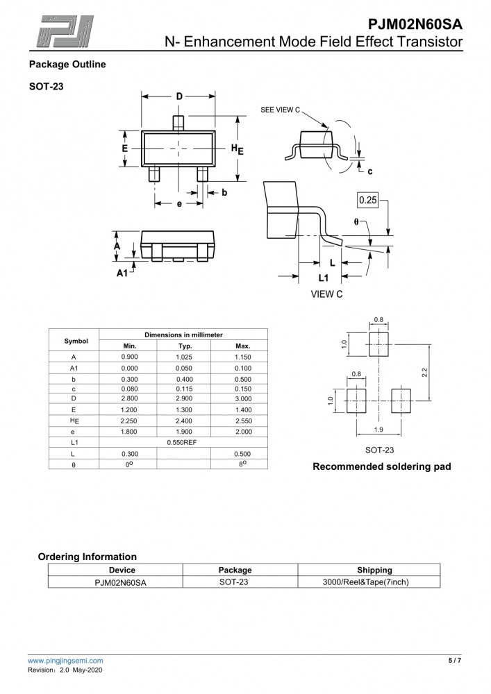 PJM02N60SA datasheet page 5
