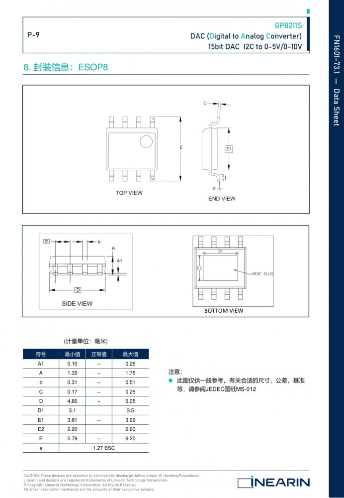 GP8211S datasheet page 9