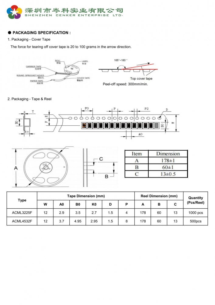 CENKER ACML-F series datasheet page 4