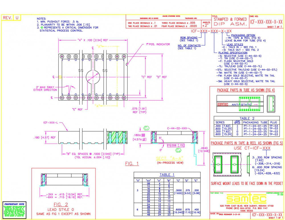 ICF-308-T-O-TR technical document