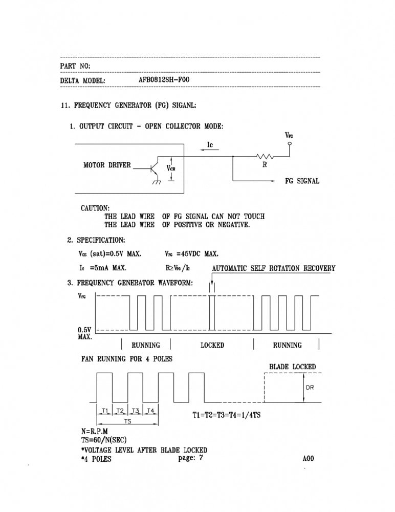AFB0812SH-F00 specification page 7