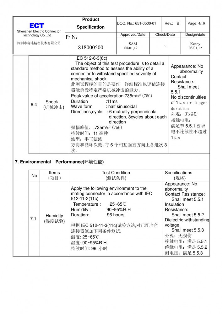 ECT818000500 specification page 4