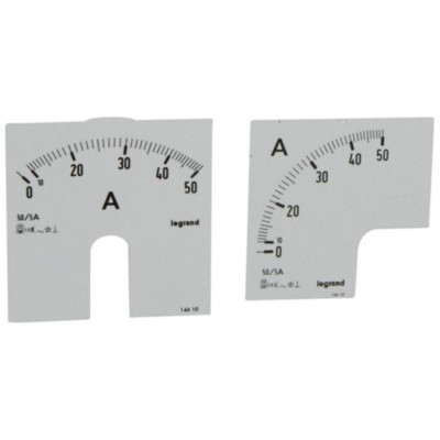 Measuring dial for ammeter - 0-50 A - fixing on door for sale
