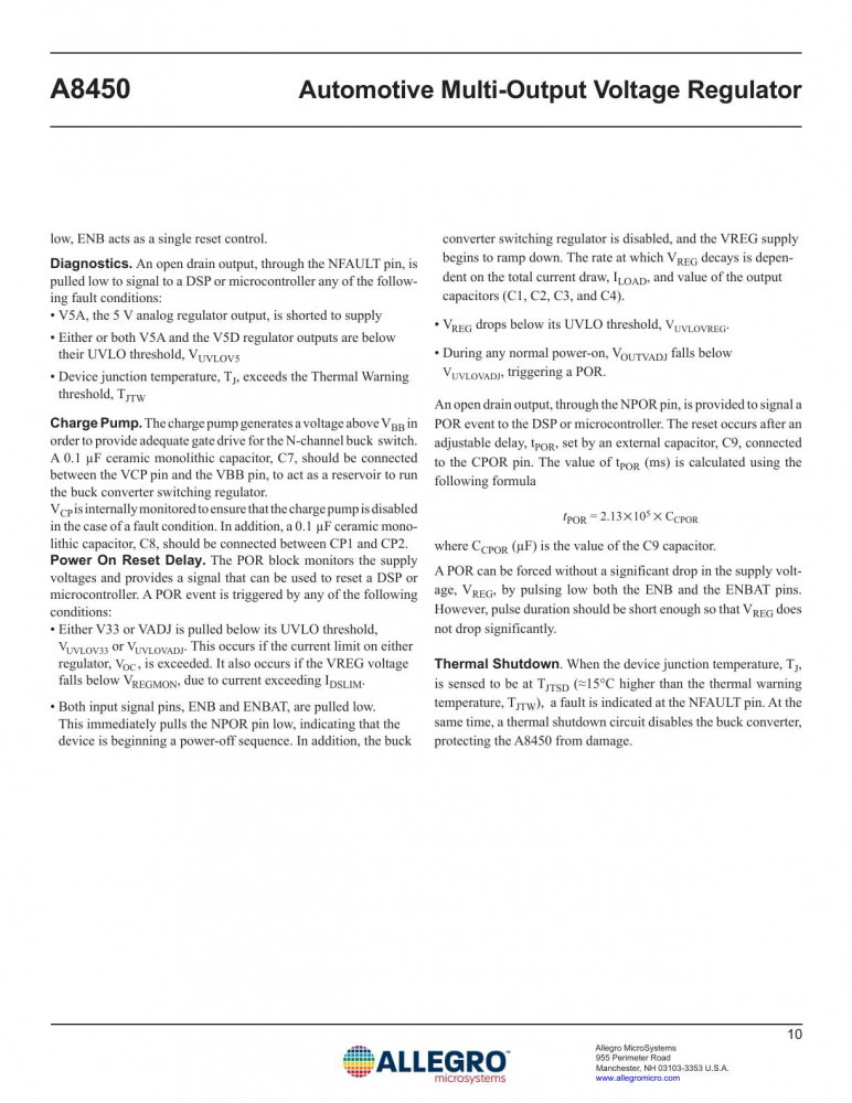 A8450 datasheet page 10