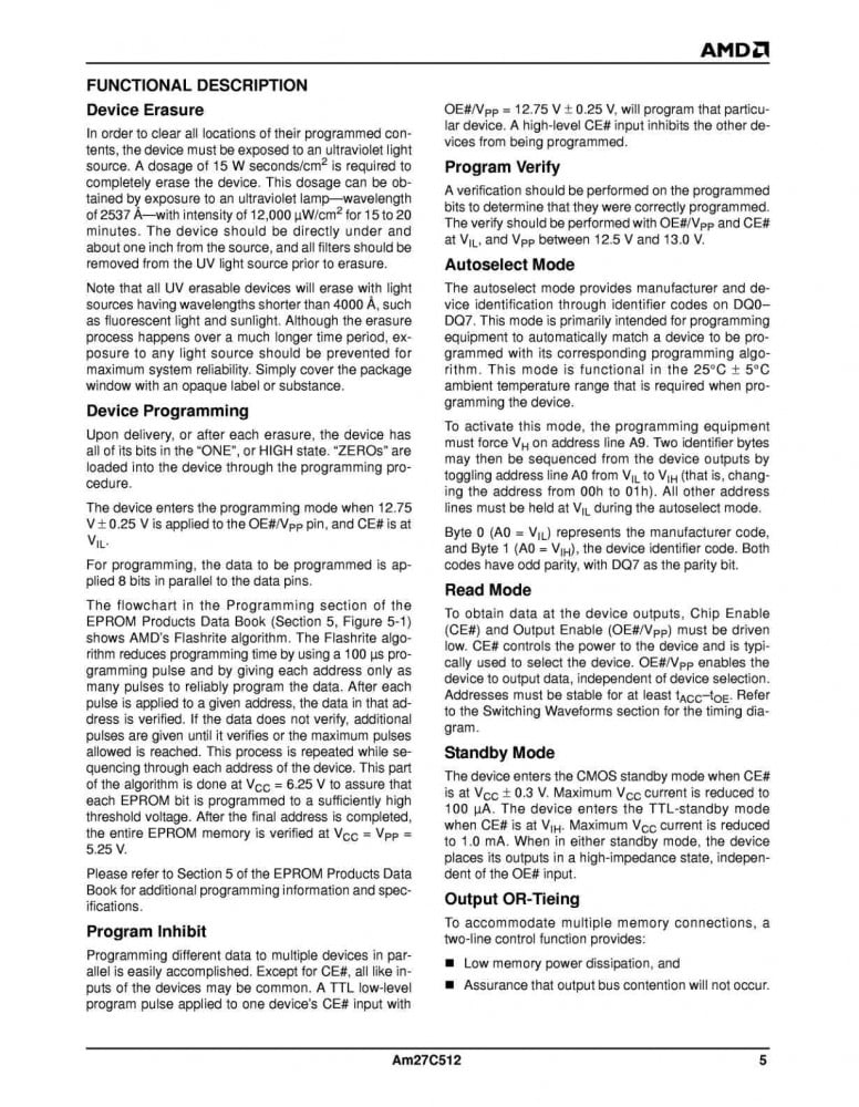 AM27C512 datasheet page 6