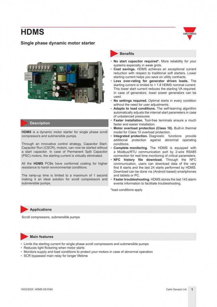 HDMS technical document page 1