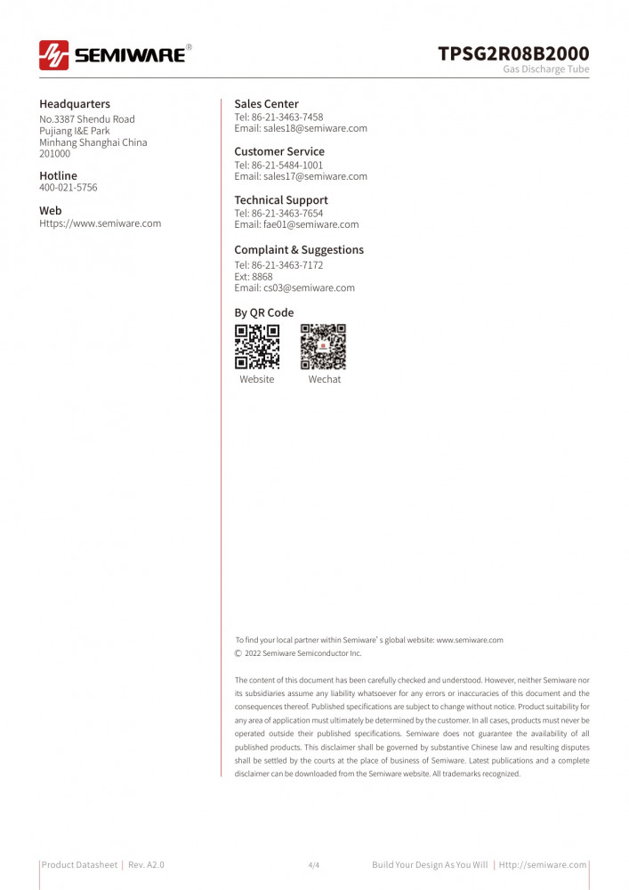 TPSG2R08B2000 technical document page 4