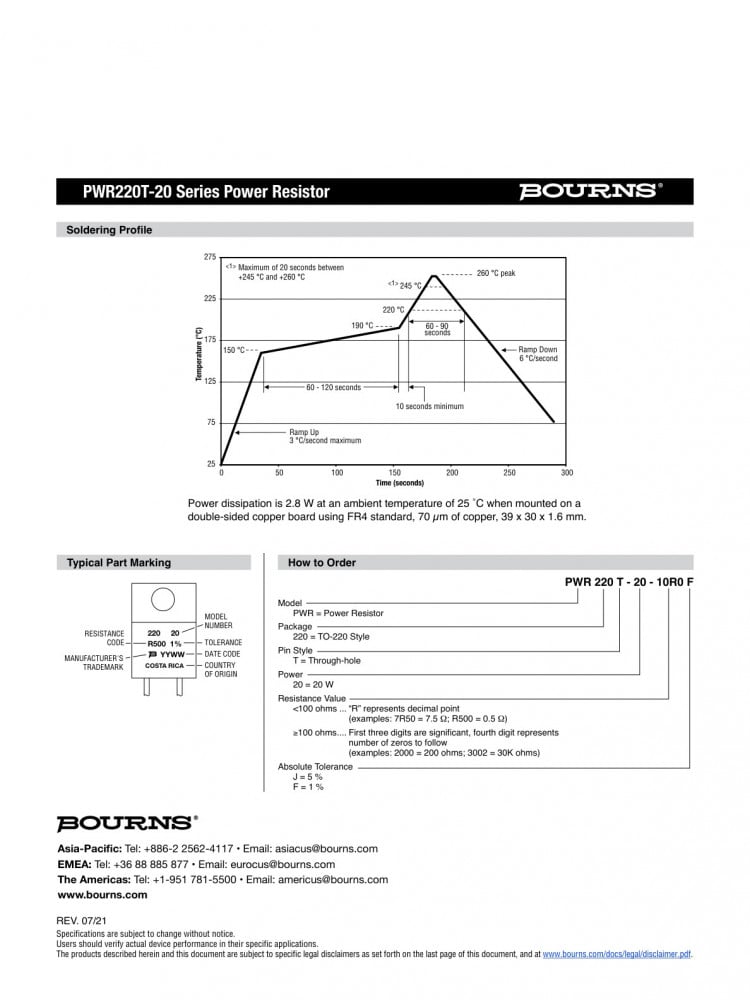 BOURNS PWR220T-20 datasheet page 3