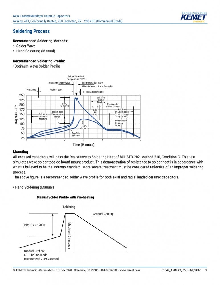 KEMET C430 series document page 9