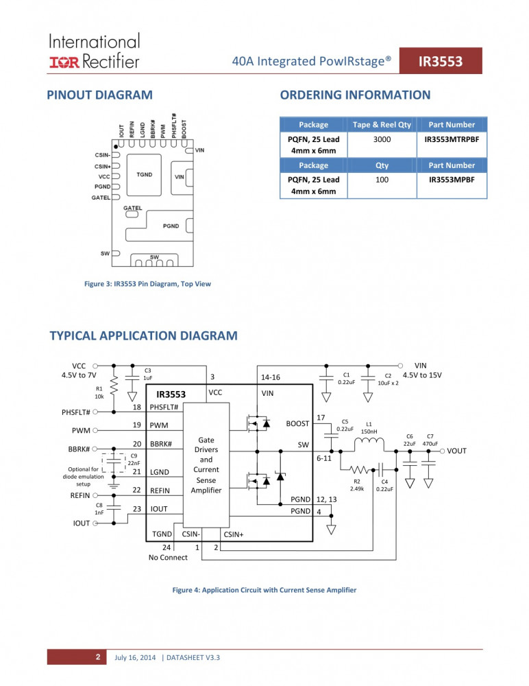 IR3553 datasheet page 2