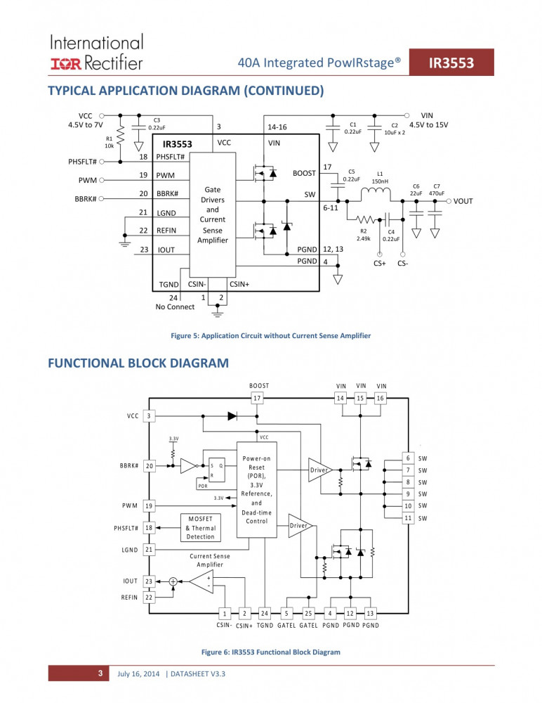 IR3553 datasheet page 3