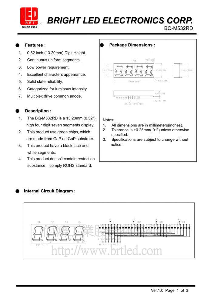BQ-M532RD technical document image 1