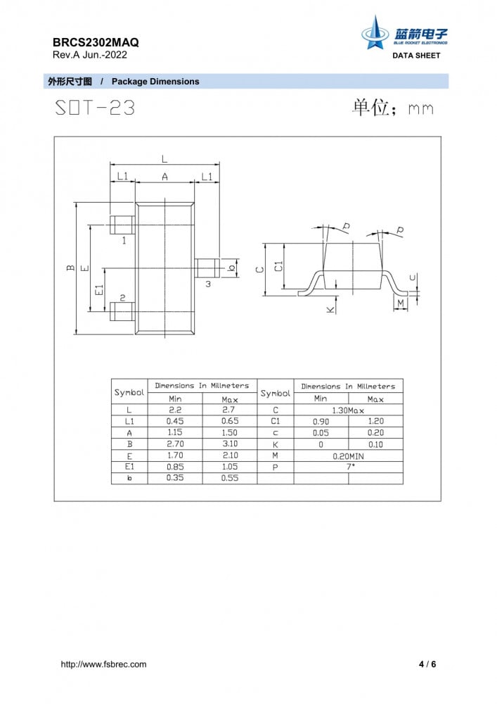 BRCS2302MAQ datasheet page 4