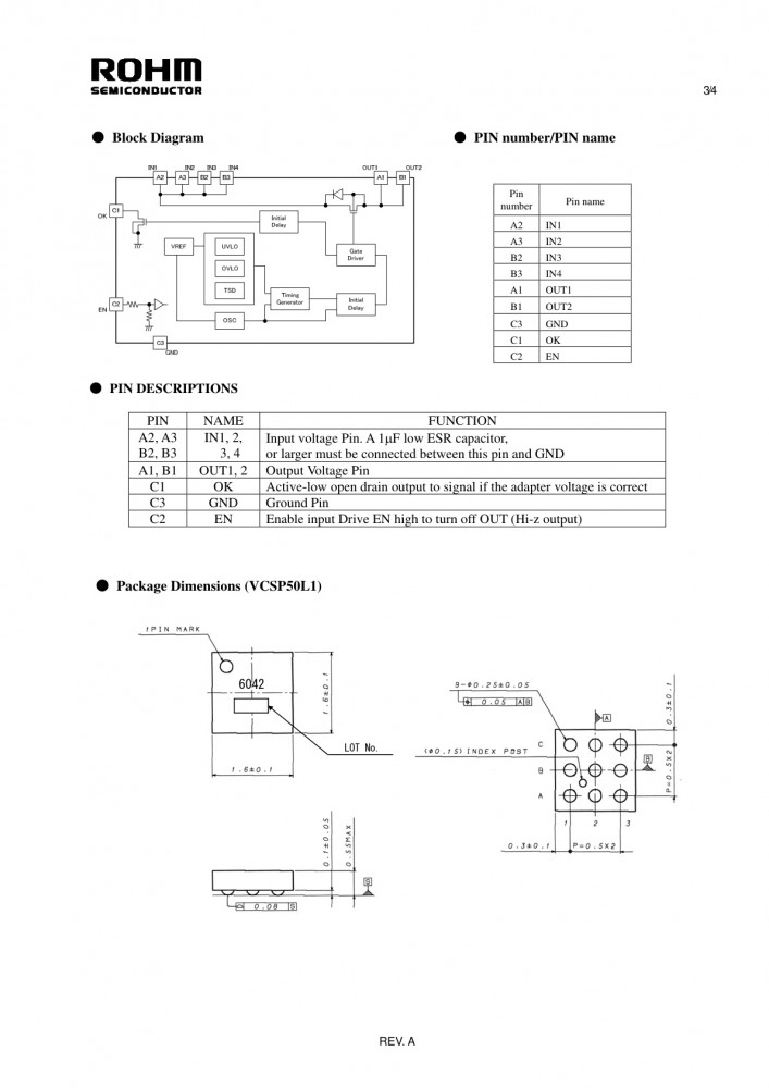 BD6042GUL-E2 technical document page 3