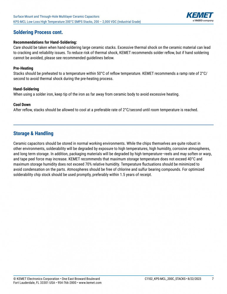 KEMET KPS-MCL datasheet page 7