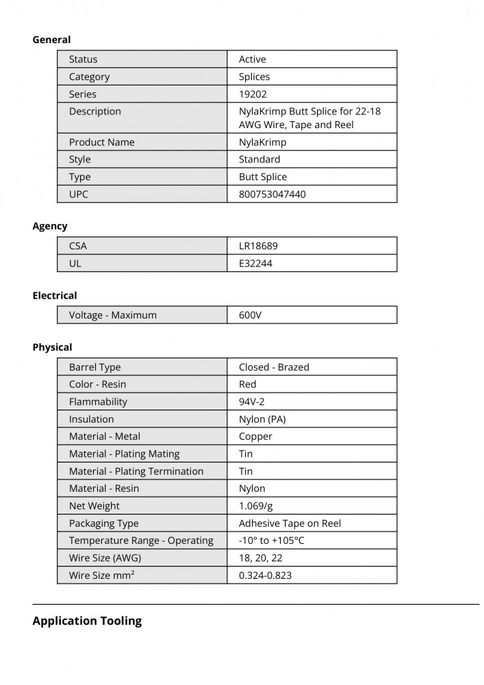 Product document page 2 for MOLEX 192020016