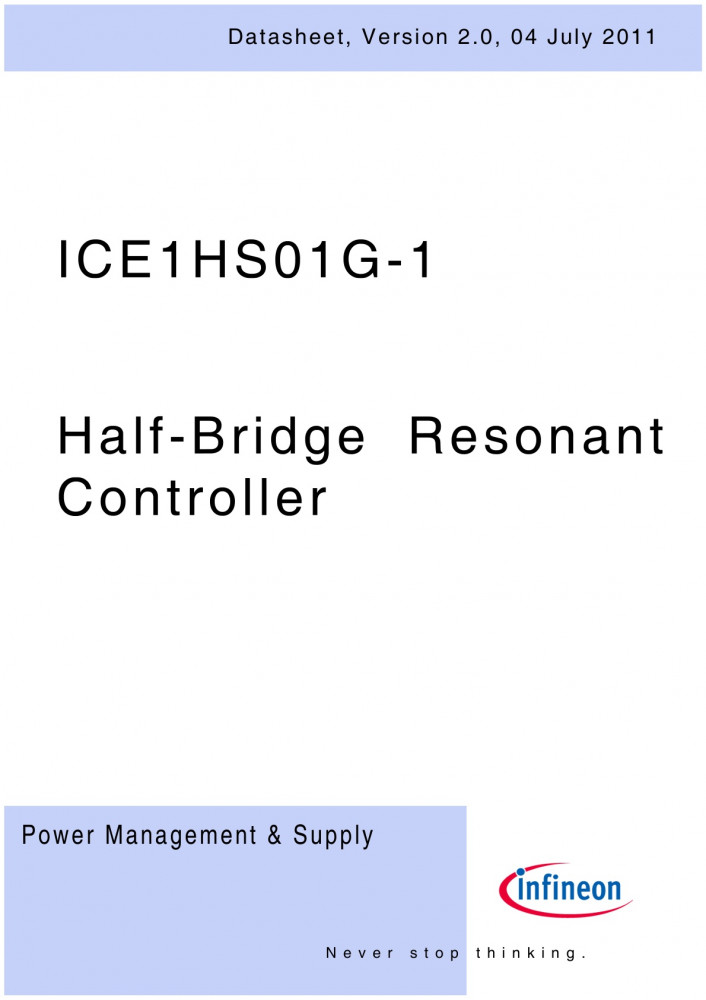 ICE1HS01G1XUMA1 datasheet page 1