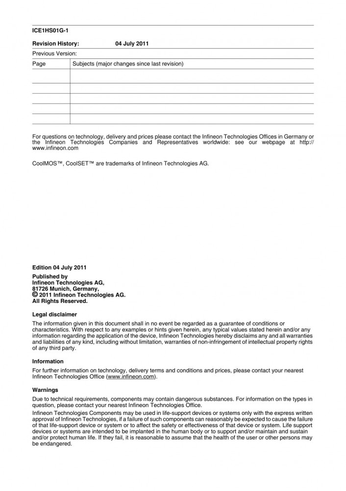 ICE1HS01G1XUMA1 datasheet page 2