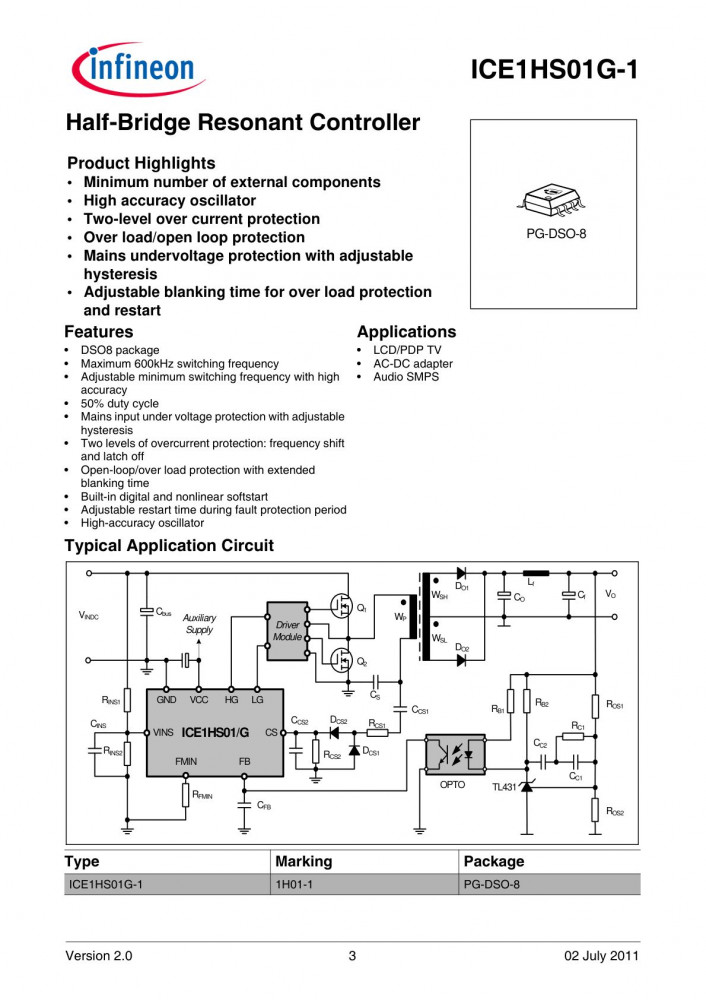 ICE1HS01G1XUMA1 datasheet page 3