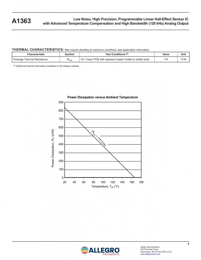 A1363 datasheet page 4
