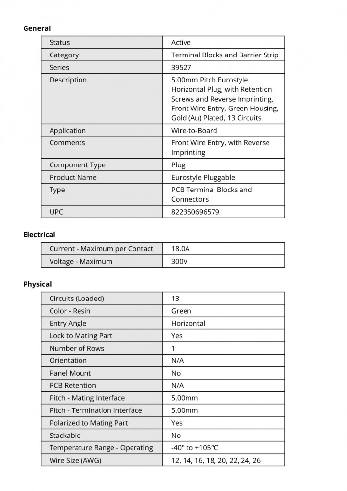 Product document preview, page 2