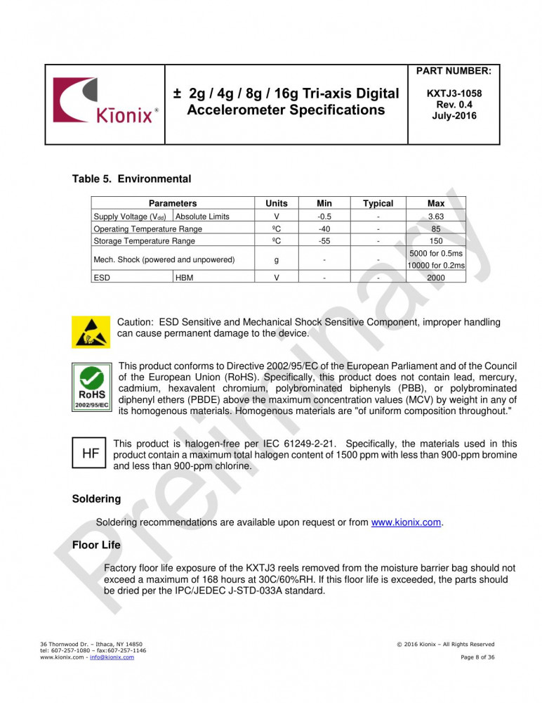 KXTJ3-1058-01 technical document page 8