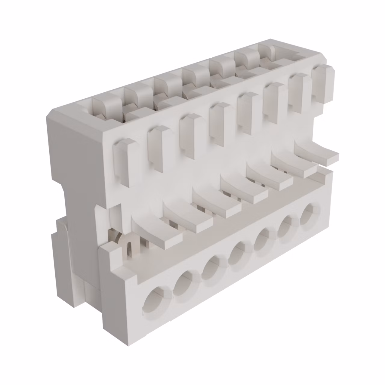 Appli-Mate RAST 2.5 Female Connector, 2.50mm Pitch, 7 Circuits, All Position Keys, Closed Endwalls for sale