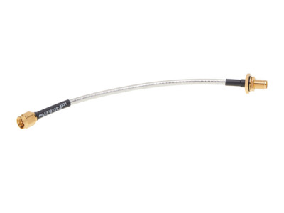 SMA Straight Plug to SMA Straight Bulkhead Jack on .141