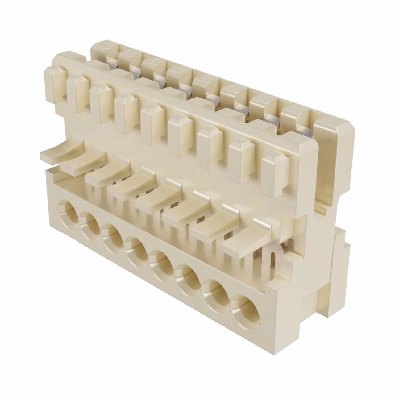 Appli-Mate RAST 2.5 Connector, 2.50mm Pitch, Female, 8 Circuits, Open Endwalls, Tin Plating for sale