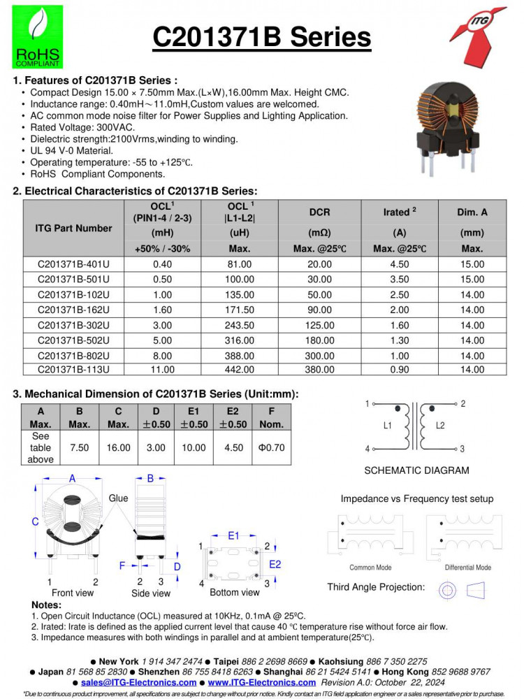 C201371B datasheet page 1
