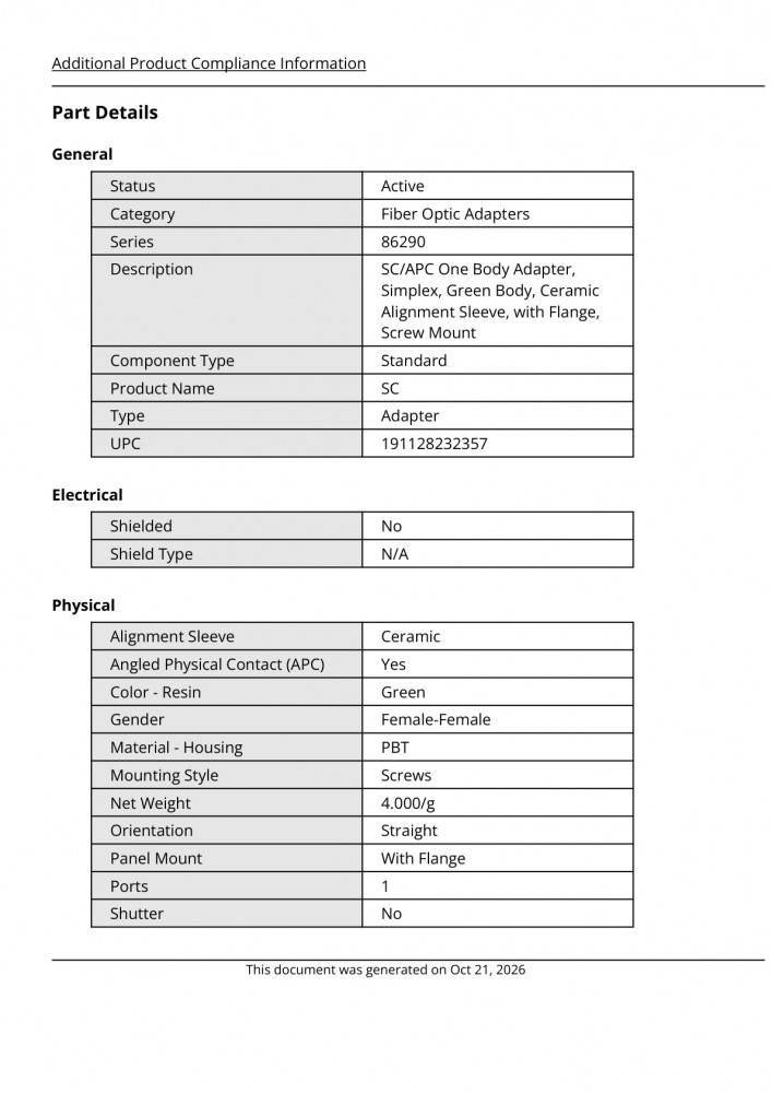 MOLEX 885361110 product drawing page 2
