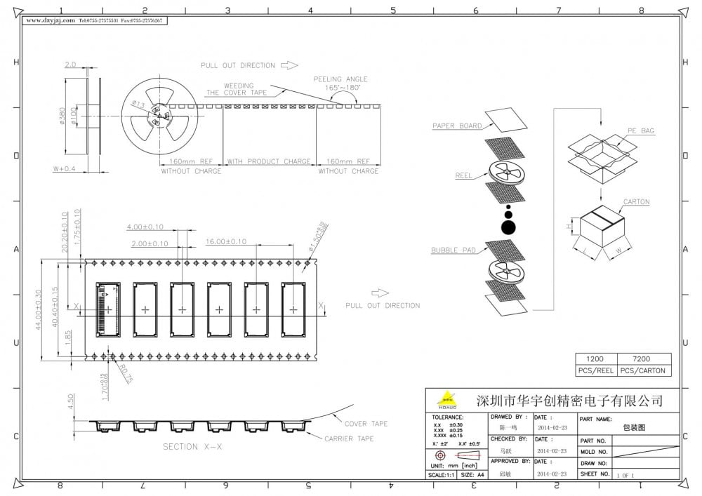 HOAUC HYCW40A-05NGFF-320B technical drawing page 4