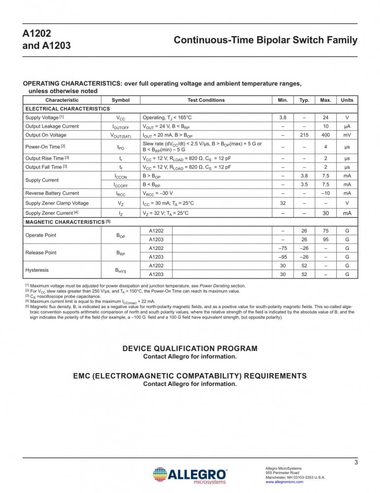 A1203LUA-T datasheet page 3