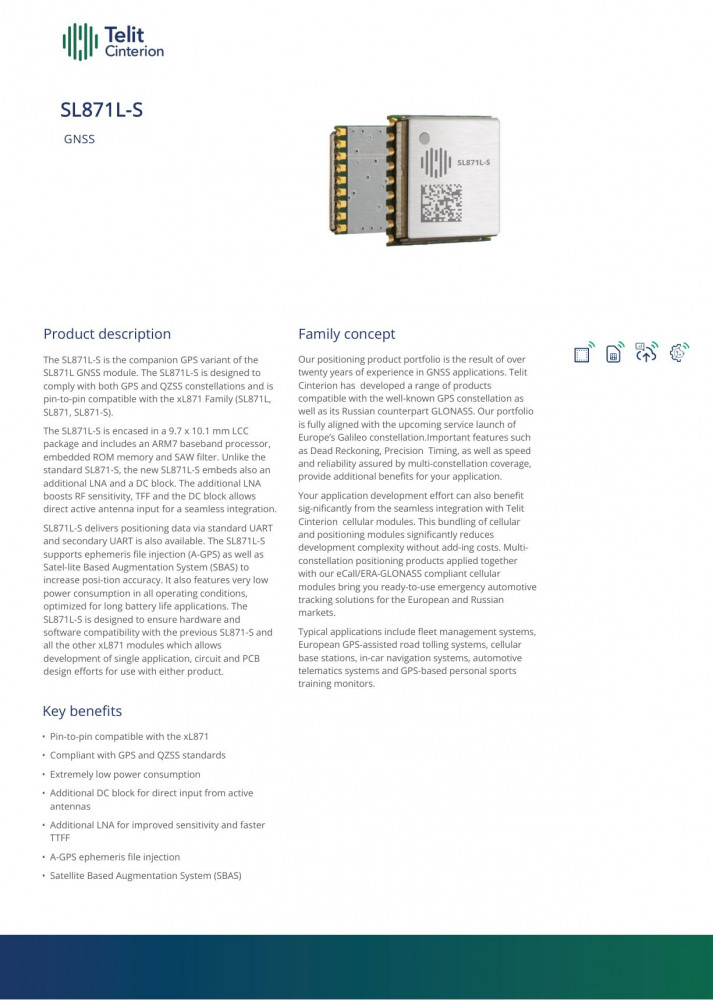 SL871L-S technical document preview, page 1