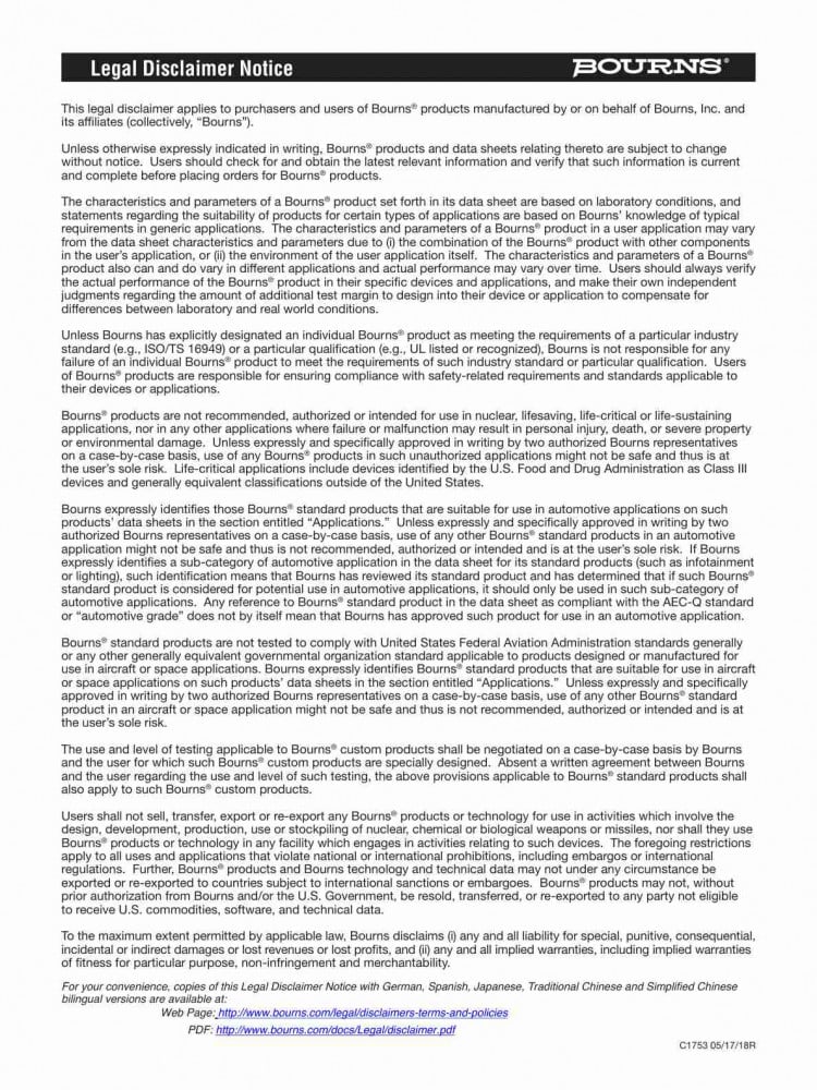 BOURNS 3352 series datasheet page 3