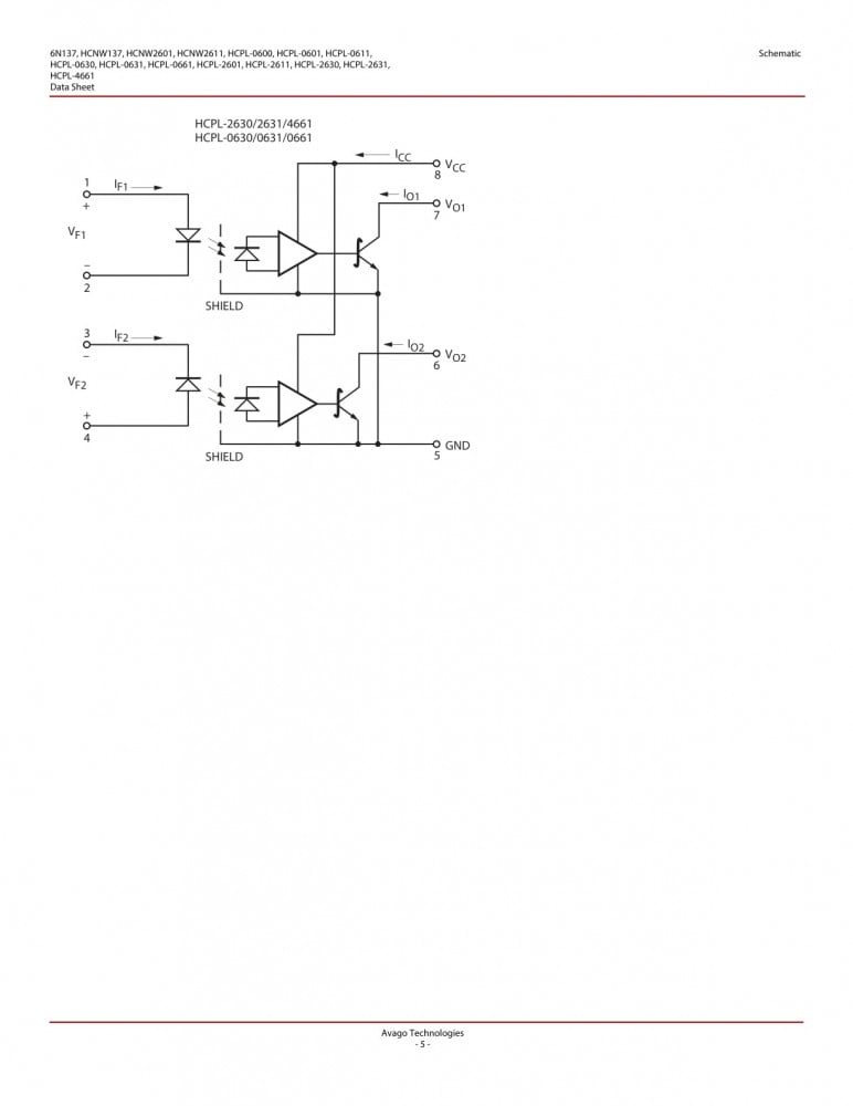 HCNW2611 datasheet page 5