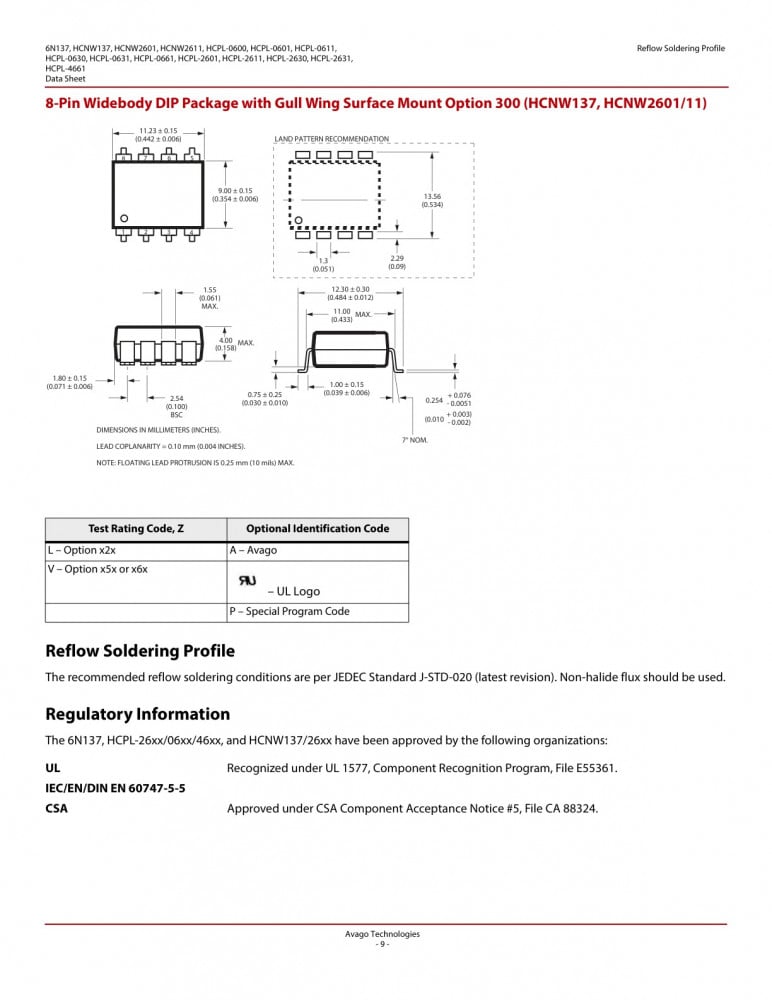 HCNW2611 datasheet page 9