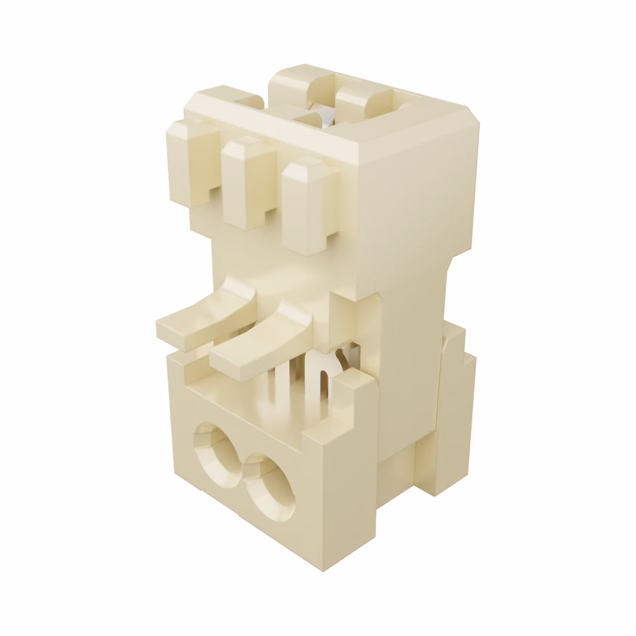 Appli-Mate RAST 2.5 Connector, 2.50mm Pitch, Female, 2 Circuits, No Position Keys Removed, 1 Open and 1 Closed Endwall, Tin Plating for sale