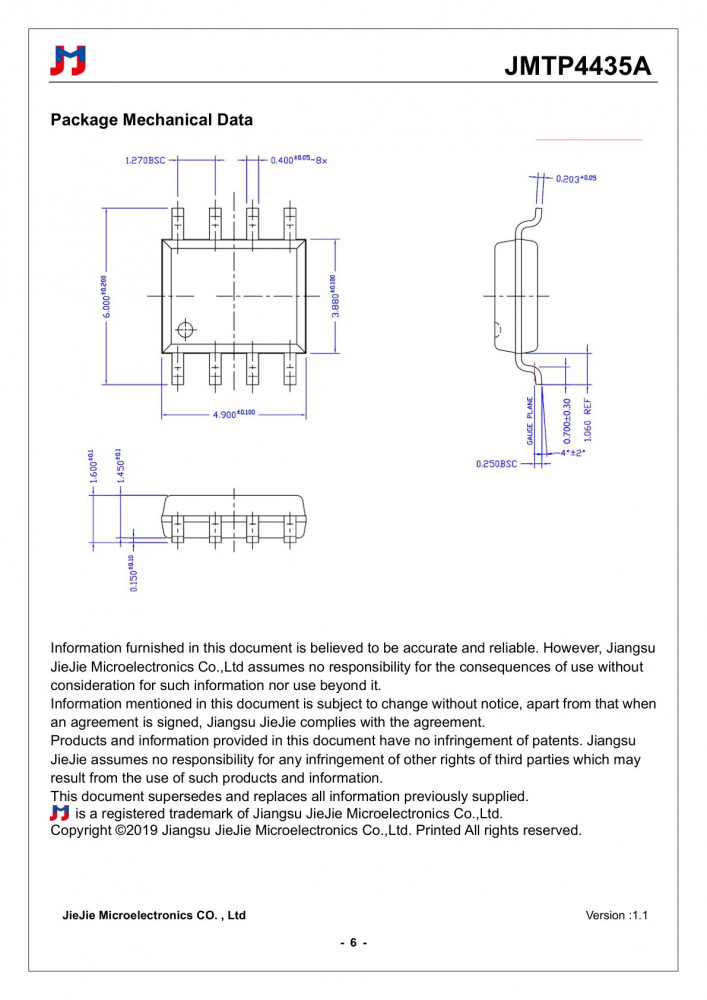 JMTP4435A datasheet page 6