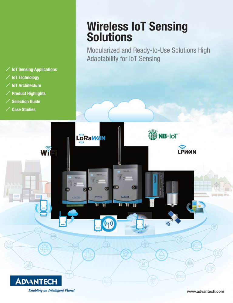 Advantech wireless IoT sensing brochure page 1