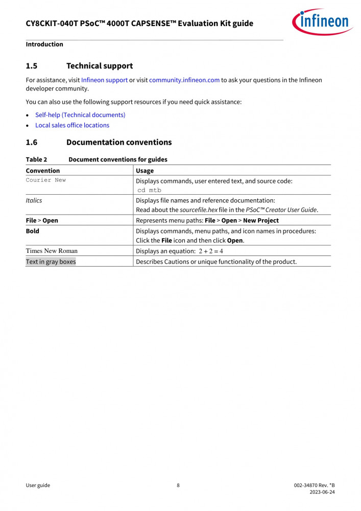 CY8CKIT-040T guide page 8