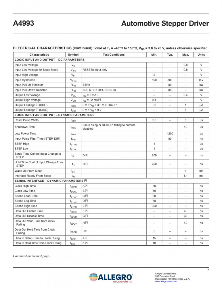 A4993 datasheet page 7