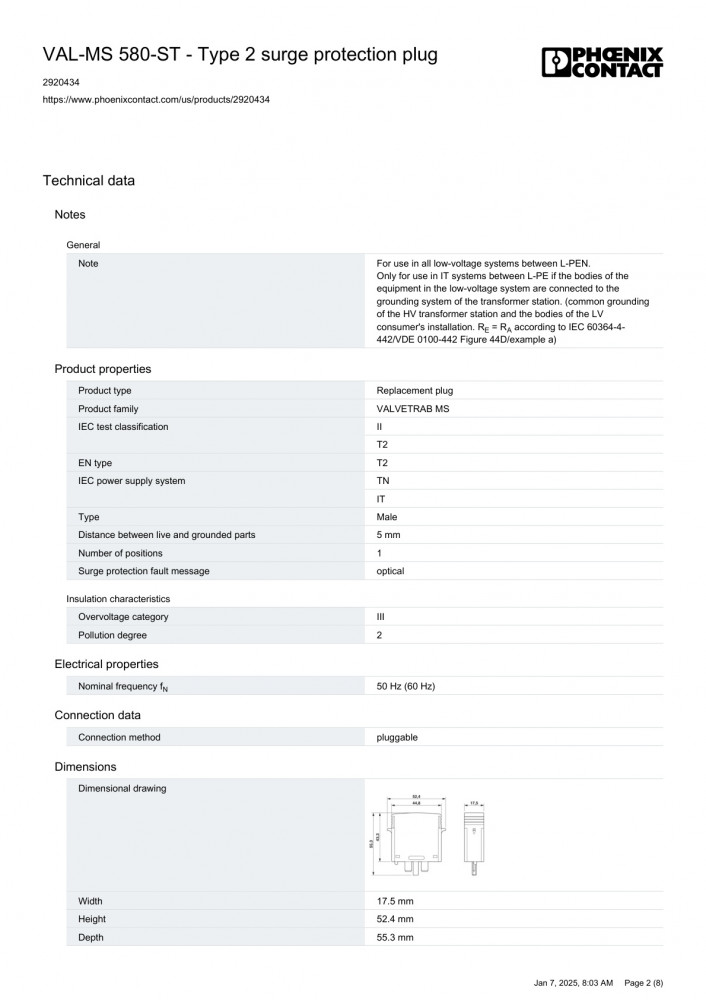 Phoenix Contact 2920434 datasheet page 2