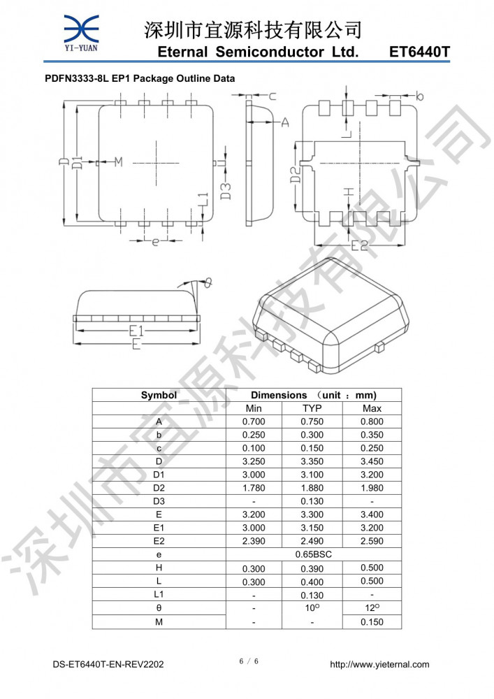 ET6440T datasheet page 6