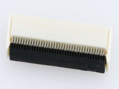 Easy-On Back Flip FPC Connector, 0.30mm Pitch, Right-Angle, Surface Mount, Dual Contact Style, 0.95mm Height, 39 Circuits