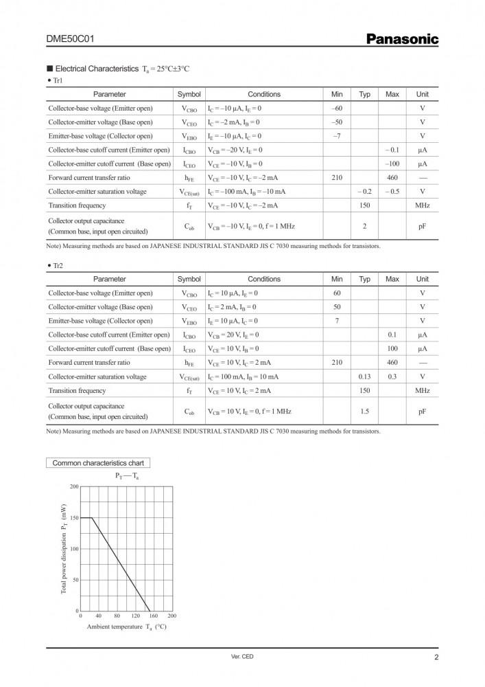 DME50C010R datasheet page 2