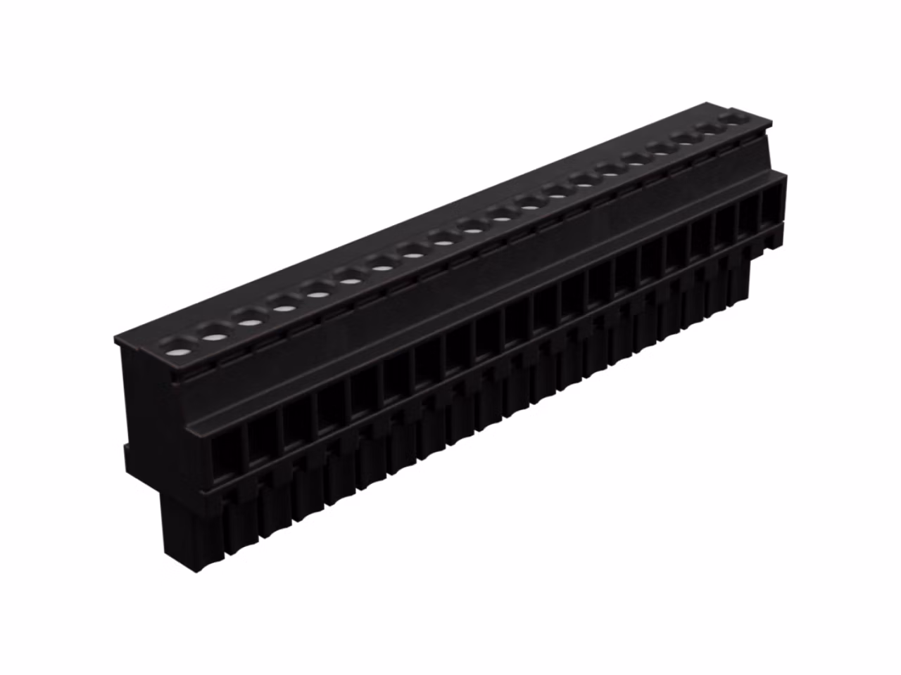 3.50mm Pitch Eurostyle Vertical Plug, with Reverse Imprinting, Rear Wire Entry, Black, 20 Circuits for sale