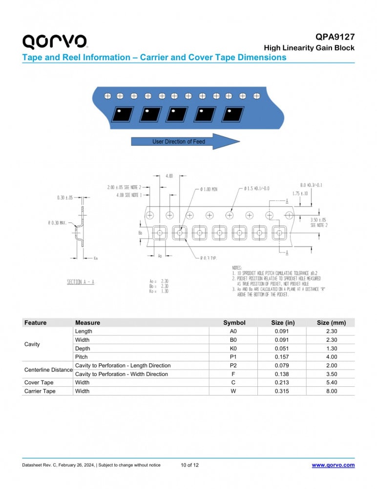 QPA9127TR7 technical document page 10