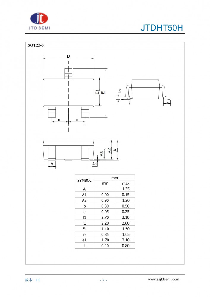 JTDHT50H technical document page 7